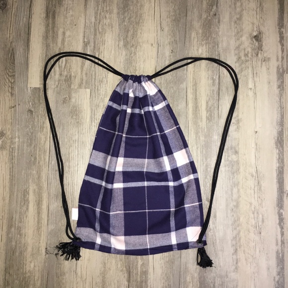Bags | Blue Drawstring Bagbackpack | Poshmark